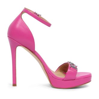 Michael Kors Jordyn Plateau Sandale mit Buchstaben - - Shoes - Damen - Rosa - 38 EU