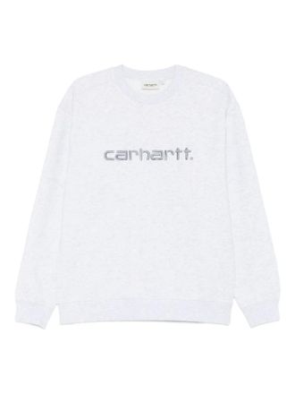 Carhartt Work in Progress sweat &agrave; logo brod&eacute; - Gris