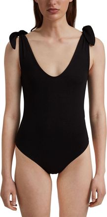 Esprit Damen 061CC1K307 T-Shirt, 001/BLACK, L