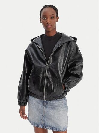 Michael Kors Jacke aus Kunstleder MR620K5DTW Schwarz Regular Fit