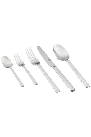 Thomas Besteckset Fun - Karo - Edelstahl gl&auml;nzend, Silber, Metall, 30-teilig, 25x7x35 cm, DIN EN ISO 14001, DIN EN ISO 9001, Essen & Trinken, Besteck, Bestec