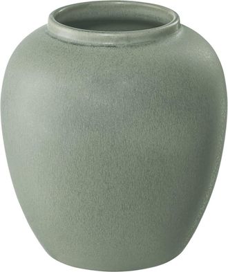 ASA 80101172 florea Vase, Steingut, 16cm, Gr&uuml;n