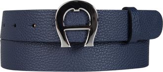 Aigner Herren Gürtel blau Leder geprägt