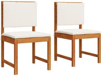 vidaXL Chaise de jardin sans accoudoirs 2 pcs Marron 50 x 50 x 91cm Vidaxl