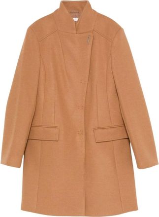 Liu Jo Femme, Manteaux, Brun, Taille: 42 FR Double Cloth Coat