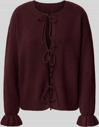 Pieces Strickjacke Modell PCSALLY mit Schleifenverschluss