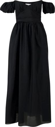 Matteau Robe Mi-longue Bardot - Femme - Robes - Noir - Taille: 40 FR