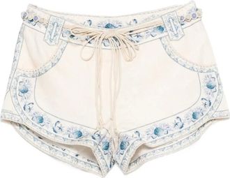 Zimmermann Damen, Shorts, Beige, SGr&ouml;&szlig;e