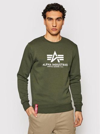 Alpha Industries Alpha Industries Sweatshirt Basic Sweater 178302 Gr&uuml;n Regular Fit
