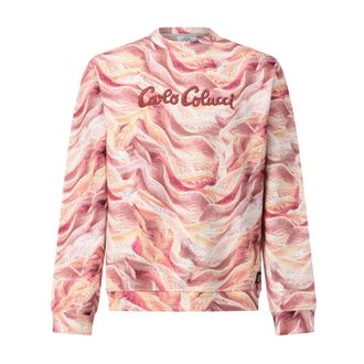 Carlo Colucci Bedruckter Sweatshirt mit Logo-Patch - - Sweatshirts & Hoodies - Herren - Mehrfarbig - L