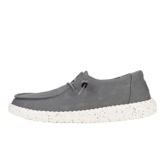 HeyDude Hey Dude Wendy Chambray Schnürhalbschuhe für Damen, grau dunkel, 40 EU
