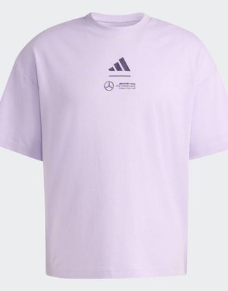adidas adidas Performance - Mercedes-AMG Petronas Formel 1 One Team Premium - Gewebtes T-Shirt in Powder Plum-Lila