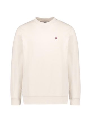 Napapijri Herren Sweatshirt beige Baumwolle unifarben
