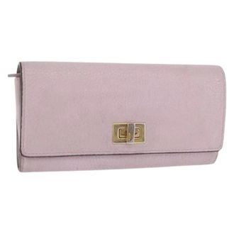 Fendi Portefeuille long vintage Fendi doccasion - Femme - Pre-owned - Rose - Taille: ONE Size