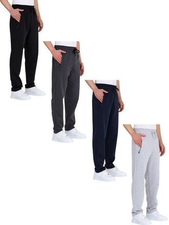 Comeor Jogginghose Trainingshose Sporthose Herren Baumwollmischung (4-tlg) mit Reißverschluss