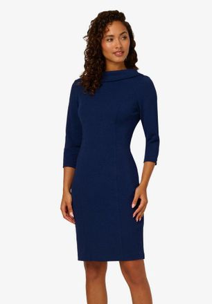 Adrianna Papell Midikleid Rolled Neck Crepe Midi Dress Modern, klassisch, stilvoll