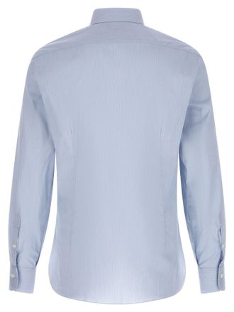 Barba Poplin Shirt - Light blue
