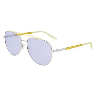 Converse Homme, Accessoires, Gris, Taille: ONE Size Lunettes de soleil en m&eacute;tal argent&eacute;