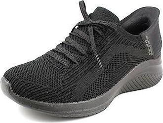 Skechers Femme Hands Free Slip-ins Ultra Flex 3.0-Brilliant Path Basket, Black Knit/Trim, 40 EU Large