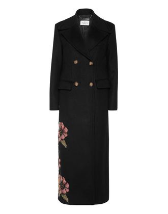 Philipp Plein Double-Breasted Embroidered Long Coat Fairy