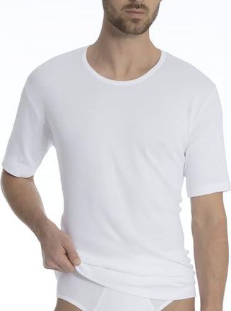 CALIDA Cotton 1:1 T-Shirt Homme, Encolure Ronde, 100% Coton