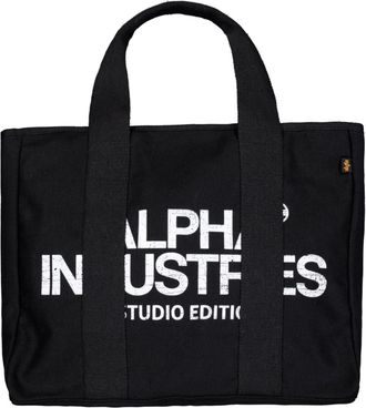 Alpha Industries Alpha Industries Unisex Studio Large Tote Bag, Black