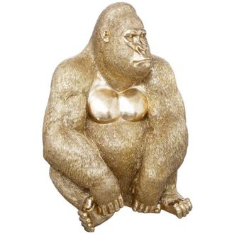 Atmosphera Atmosphera - Statuette gorille doré H61cm créateur dintérieur