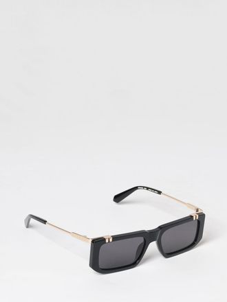 Off-white Lunettes de soleil rectangulaires en ac&eacute;tate et m&eacute;tal &agrave; verres fonc&eacute;s