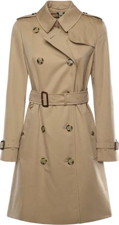 Burberry Femme, Manteaux, Jaune, Taille: 36 FR Gabardine Trench Coat