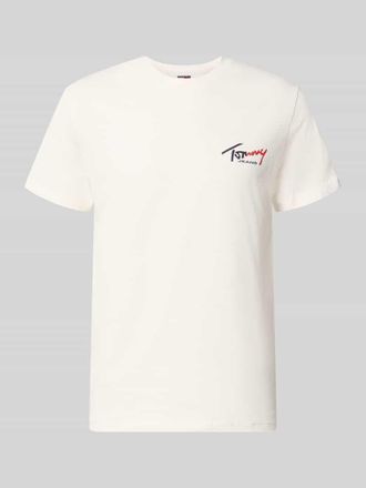Tommy Jeans Slim Fit T-Shirt aus reiner Baumwolle