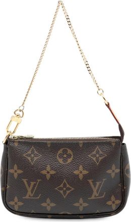 Louis Vuitton Crossbody Bags - Monogram Mini Pochette Accessoires - Gr. unisize - in Braun - f&uuml;r Damen