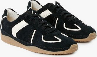 Clarks Baskets bi-mati&egrave;re en cuir