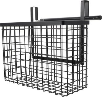 Heallily Drahtkorb zum Aufhängen in der Küche, Wandmontage, mit Kapazität, widerstandsfähig, Mehrzweck-Regal für Schrank, Tür, Speisekammer, Bad und Haushalt, 