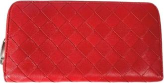 Bottega Veneta Portefeuille Long Pre-owned (Bi-pli) - Femme - Pre-owned - Rouge - Taille: ONE Size