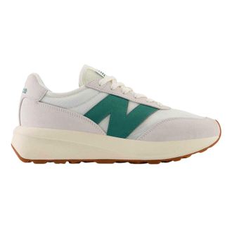 New Balance 370 Sneaker f&uuml;r Herren, Wildleder (Wei&szlig;/Gr&uuml;n)