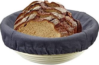 Westmark Bezug für Gärkörbchen, Für runde Körbchen, Ø: 24,5 cm, Baumwolle, Anthrazit, 3205226A