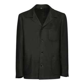 Dell'Oglio Homme, Vestes, Vert, Taille: S Blazer Vert pour Homme Aw24