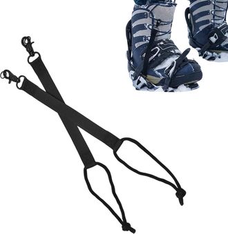 Generic Snowboard-Sicherheitsgurt, 2-St&uuml;ck Ski Sicherheitsseil Ersatzteil - Befestigung von Stiefeln und Snowboard,F&uuml;r M&auml;nner, Frauen, Erwachsene, Spieler, Ho