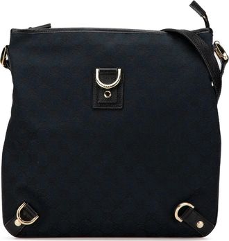 Gucci Hobo Bags - GG Canvas Abbey D Ring Crossbody - Gr. unisize - in Schwarz - f&uuml;r Damen