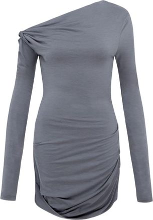 Paris Georgia Manahou Minikleid mit Knoten - Grau