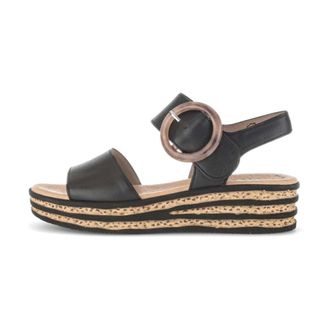 Gabor Plateausandalen - - Shoes - Damen - Schwarzk - 39 1/2 EU