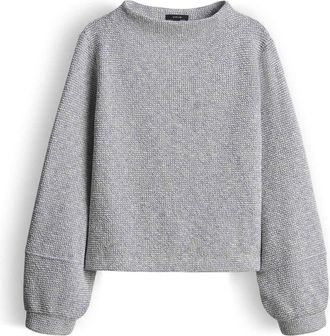 OPUS Damen Sweatshirt | GLIMSA Regular Sweatshirt mit zweifarbiger Strickoptik Soft Ink, 38