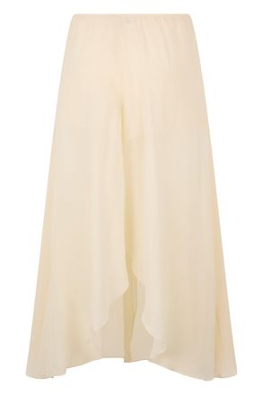 Chlo&eacute; Womens Trousers Silk Mid-Calf - Yellow Flared