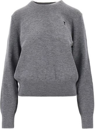 Ami Ami de Coeur embroidery crewneck sweater Woman L