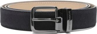 Emporio Armani Homme, Accessoires, Bleu, Taille: ONE Size Leather Belt