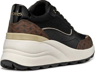 Geox Damen D SPHERICA EC13 A Sneaker, Black, 36 EU