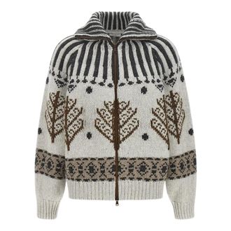 Brunello Cucinelli Kaschmir-Cardigan - - Knitwear - Damen - Mehrfarbig - S