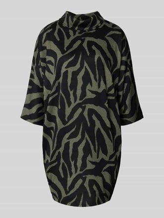 Apricot Minikleid mit Rollkragen