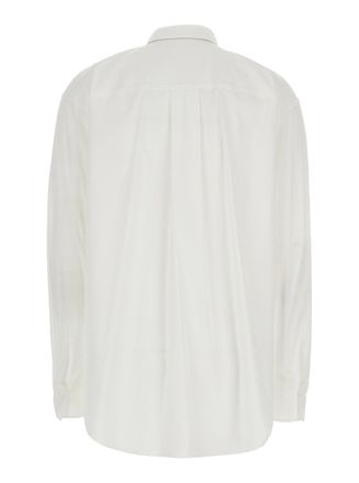 Brunello Cucinelli Oversized Tie Detail Shirt - White