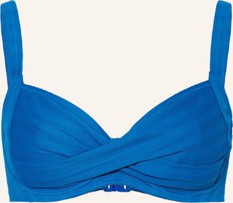 Lidea Lidea B&uuml;gel-Bikini-Top Linear Code blau